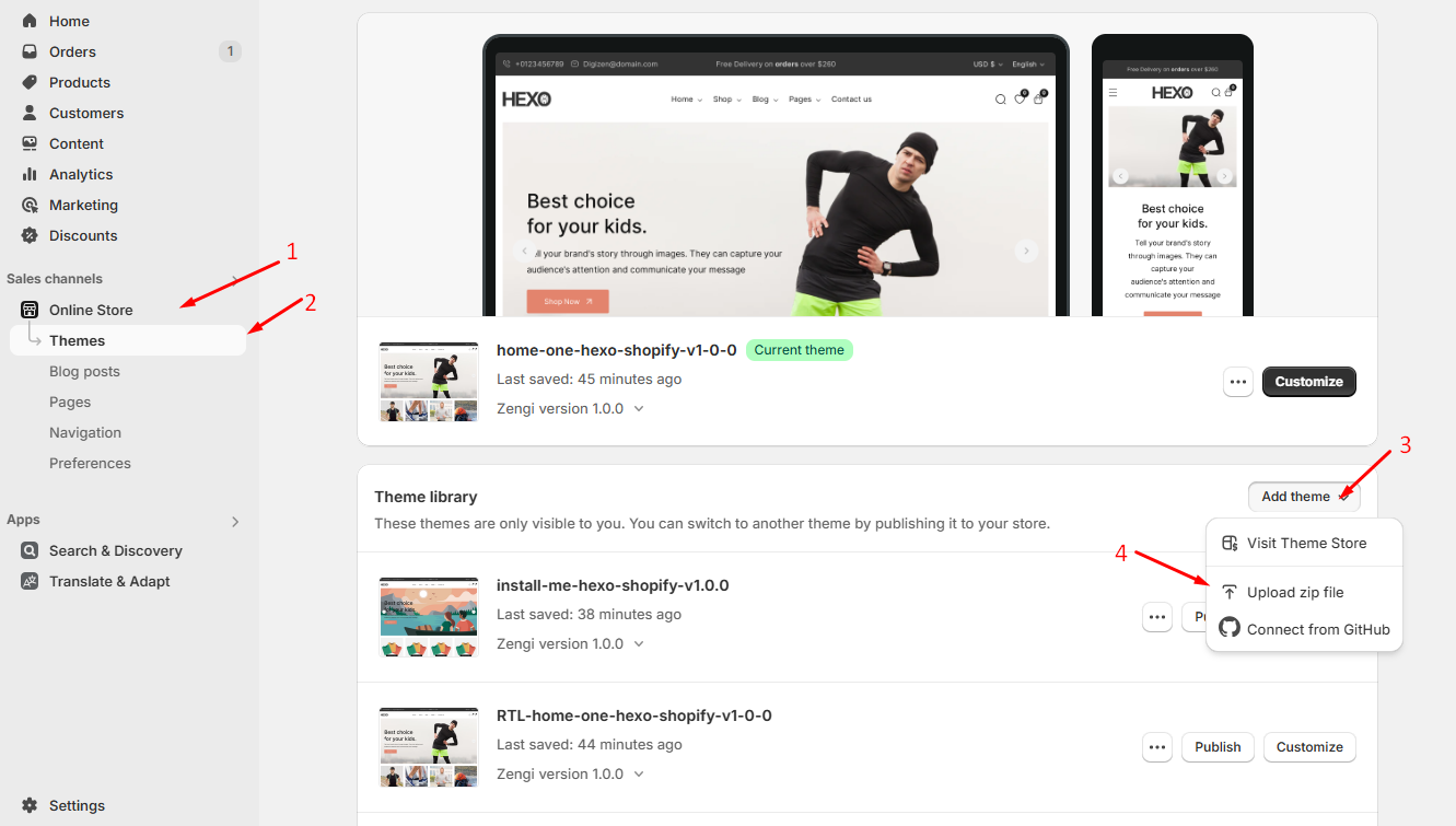 Hexo - Sportswear Shopify Theme 2.0